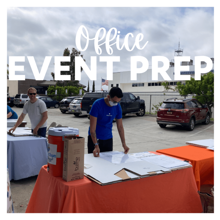 Office Event Prep - I Love A Clean San Diego